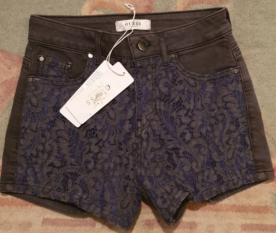 GUESS original teksas šorts sa čipkom 25 XS-S