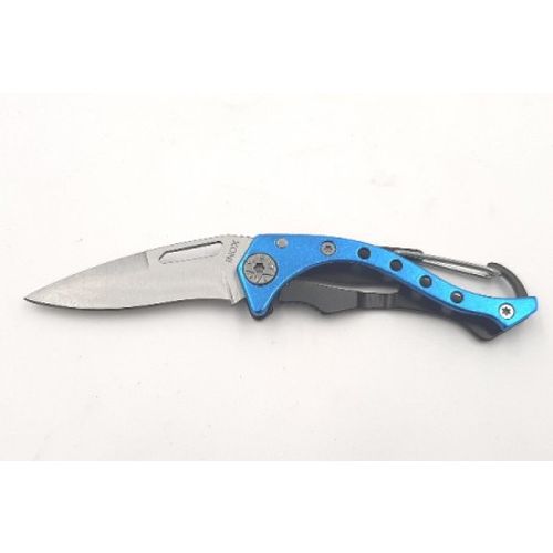 Ausonia preklopni mini nož sa karabinerom, plav 12 cm