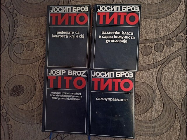 Josip Broz Tito - sabrana dela (4 knjige)