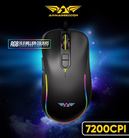 ARMAGGEDDON Raven V RGB Pro Gaming miš USB optički