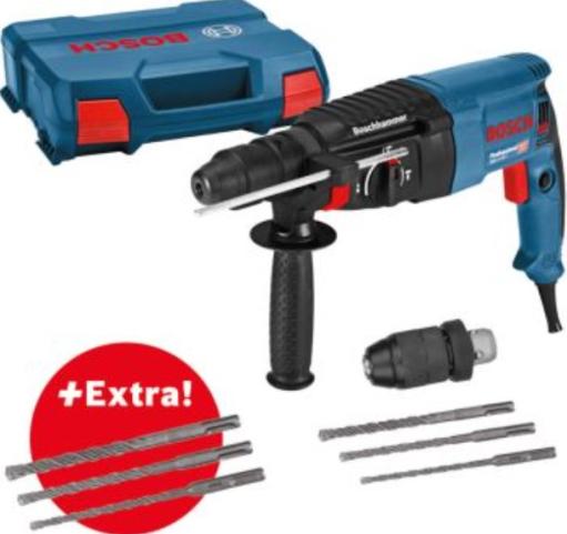 Bosch GBH 2-26 F Elektro-pneumatski čekić + 6-delni set sds-plus burgija, 830W