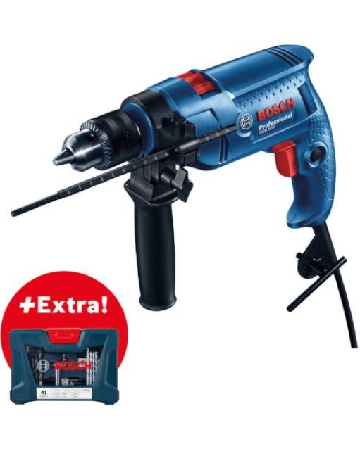 Bosch GSB 550 vibraciona bušilica + 41-delni set pribora, 06011A1003