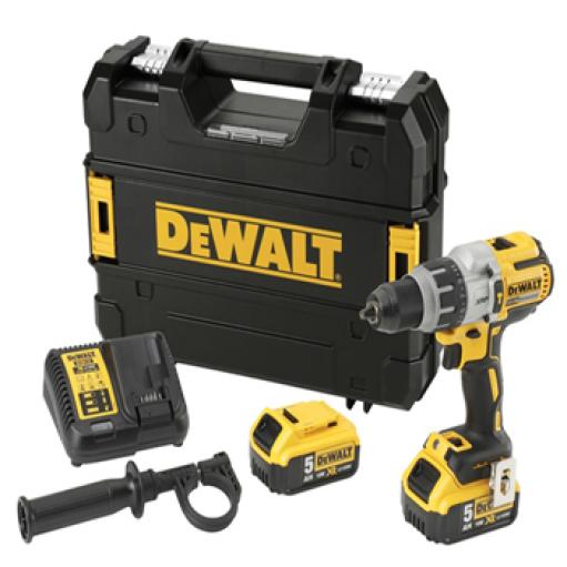 DeWalt akumulatorski vibracioni odvijač-bušilica bez četkica 18V/5Ah DCD996P2