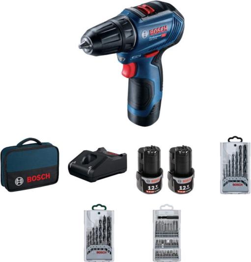 Bosch GSR 12V-30 akumulatorska bušilica-odvrtač, 2x2.0Ah, 12V, 06019G9001