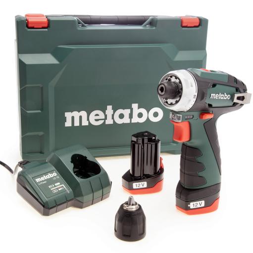 Metabo Aku bušilica PowerMaxx BS Basic, 2 x 2 Ah, 600984500