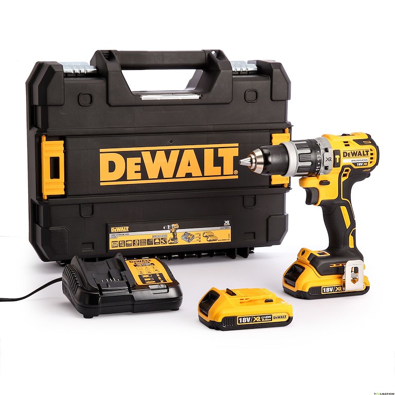 DeWalt DCD796D2 Akumulatorska udarna bušilica - odvijač bez četkica, 18V Li-Ion 2x2,0 Ah