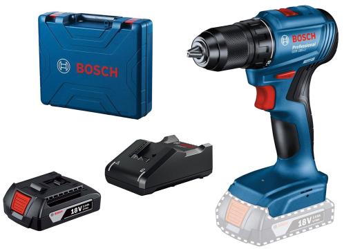 Bosch GSR 185-Li Akumulatorska bušilica - odvrtač 18V, 1x2,0 Ah + kofer 06019K3001