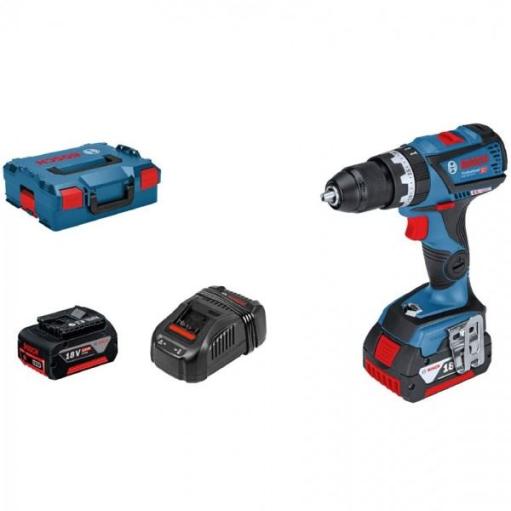 Bosch GSB 18V-60 C, 2x5.0Ah, aku vibraciona bušilica, L-Boxx