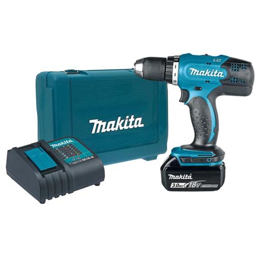 Makita DDF453RFE1 Akumulatorska bušilica - odvijač, 3 Ah + kofer