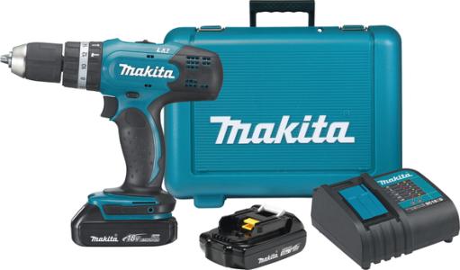 Makita DHP453SYE Akumulatorska vibraciona bušilica-odvijač, 2x1.5Ah