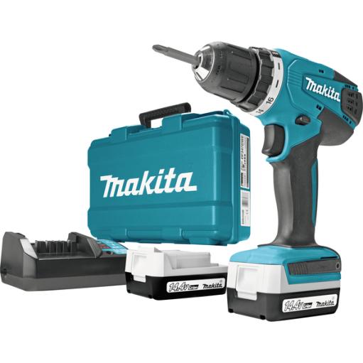 Makita DF347DWE akumulatorska bušilica - odvijač, 2x1.5Ah