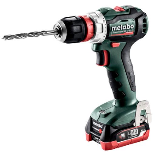 Metabo PowerMaxx BS 12 BL Q LiHD, aku bušilica, 2x4.0Ah