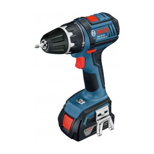 Bosch GSR 18 V-Li akumulatorska bušilica / odvrtač sa 2x1,5 Ah LI-Ion baterijama u L-Boxx koferu, 060186610J