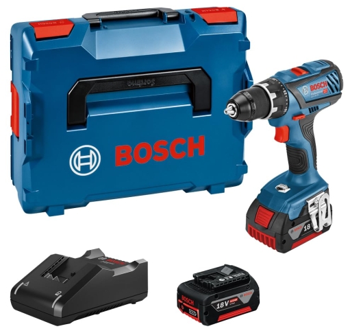 Bosch GSR 18 V-Li akumulatorska bušilica / odvrtač sa 2x4,0 Ah Li-Ion baterijama u L-Boxx koferu, 060186610H