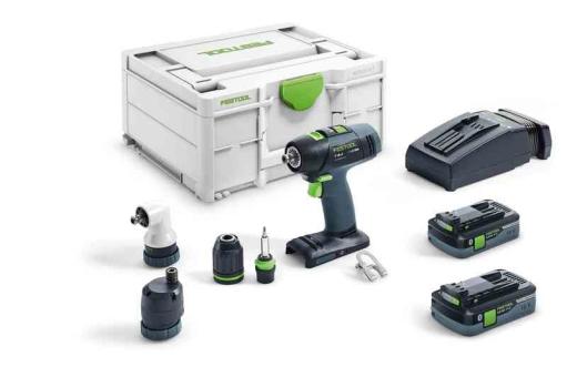 Festool Baterijska bušilica T 18+3 HPC 4,0 I-Set, 576455