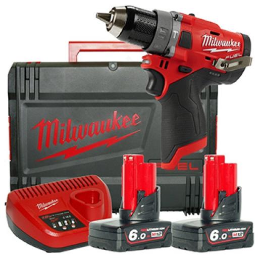 Milwaukee akumulatorska bušilica odvijač 12V 6Ah M12 FPD-602X