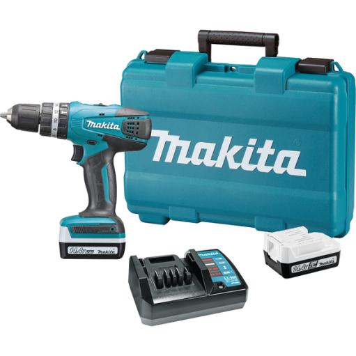 Makita HP347DWE Akumulatorska vibraciona bušilica-odvijač, 2x1.3Ah