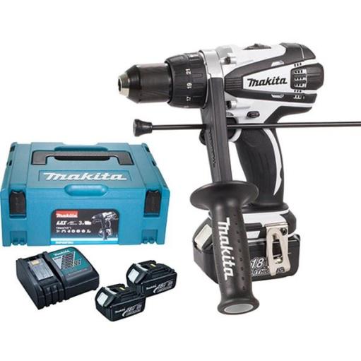 Makita DHP458F3WJ Akumulatorska vibraciona bušilica - odvijač, 3x3.0Ah