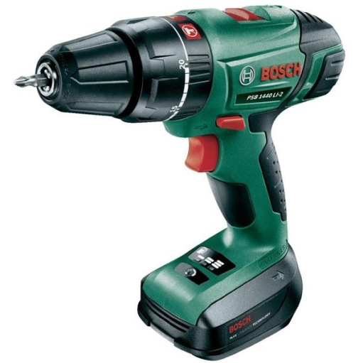 Bosch PSB 1440 LI Akumulatorska dvobrzinska vibraciona bušilica