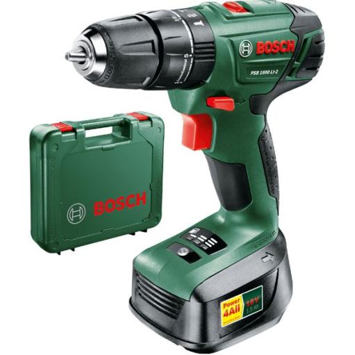 Bosch PSB 1800 LI-2 1 BATERIJA Akumulatorska dvobrzinska bušilica