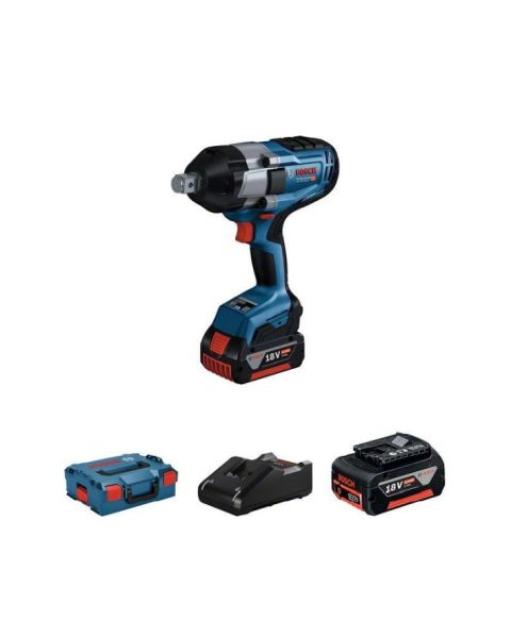 Bosch Akumulatorski udarni odvrtač GDS 18V-1050 H, 18V 2x5,0 Ah + GAL 18V-40 u L-Boxx koferu, 06019J8522