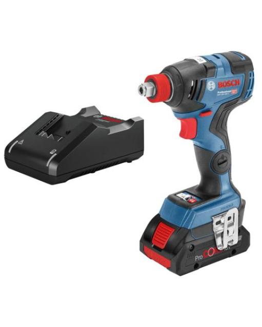 Bosch Akumulatorski udarni odvrtač GDX 18V-200 C, 18V 4,0 Ah ProCORE + GAL 18V-40, 0615990M46