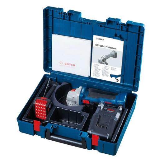 Bosch GWS 180-Li Akumulatorska ugaona brusilica, 1x4.0Ah