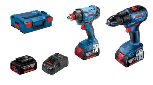 Bosch Set akumulatorskog alata GSR 18V-50 + GDX 180-LI 3x5,0 Ah u L-Boxx koferu, 06019G5227