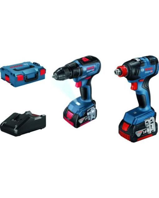 Bosch Set akumulatorskog alata GSR 18V-50 + GDX 18V-200, 18V, 2x4,0 Ah, 06019J2220