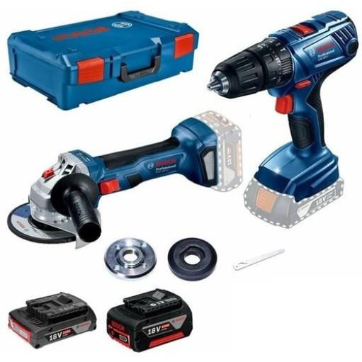 Bosch Set akumulatorskog alata GWS-180 Li + GSB 180-LI 18V, 1 x 4,0 Ah, 1 x 2,0 Ah + XL L-Boxx, 0615990M36