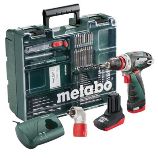 Metabo akumulatorska bušilica odvijač PowerMaxx BS Pro Set Mobile Workshop 600157880