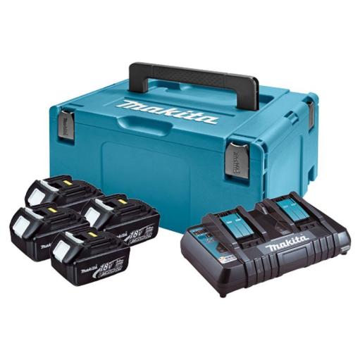 Makita 197720-6 LXT komplet za napajanje (BL1830Bx4, DC18RD)