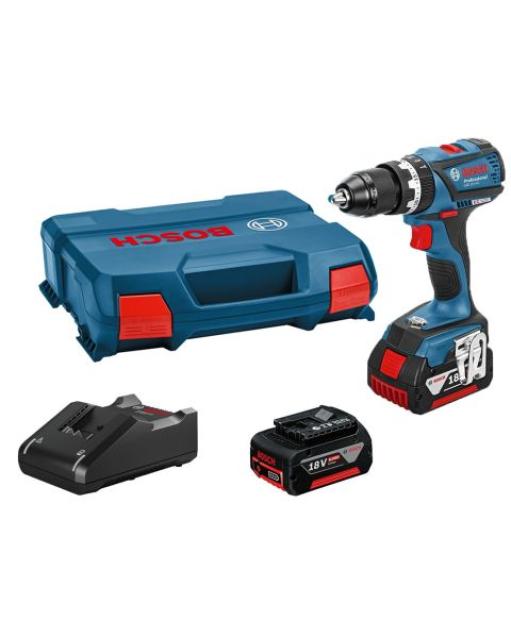 Bosch Akumulatorska vibraciona bušilica - odvrtač GSB 18V-EC, 18V, 2x5,0Ah, 06019E9120