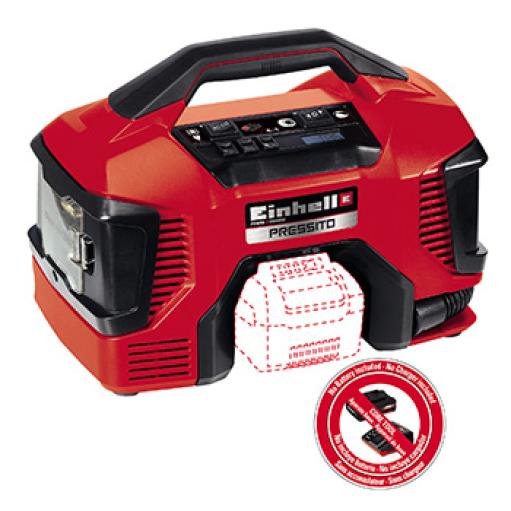 Einhell akumulatorski hibridni kompresor Pressito Power X-Change TE-AC 18/11 Li AC - Solo