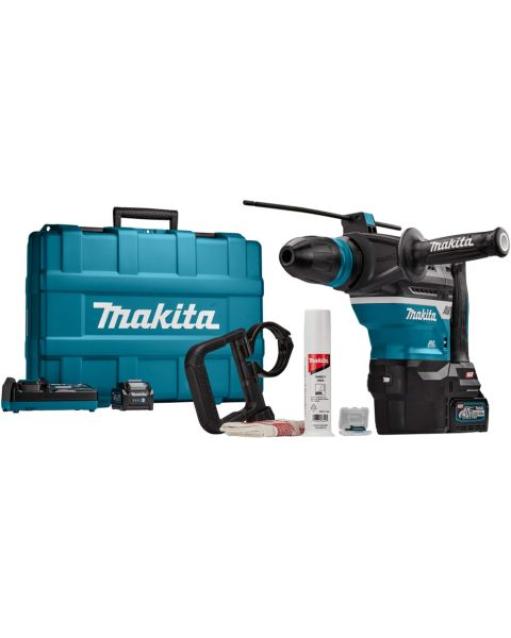 Makita Akumulatorski elektro-pneumatski čekić / bušilica SDS-Max HR005GM202, 40V XGT, 2x4,0Ah