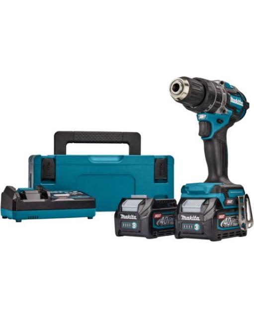 Makita Akumulatorska vibraciona bušilica - odvrtač HP002GD201, 40V XGT, 2x2,5 Ah