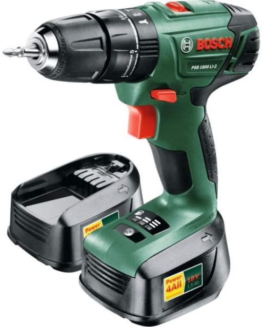 Bosch Akumulatorska vibraciona bušilica - odvrtač PSB 1800 LI-2, 2x1,5Ah, 06039A3321