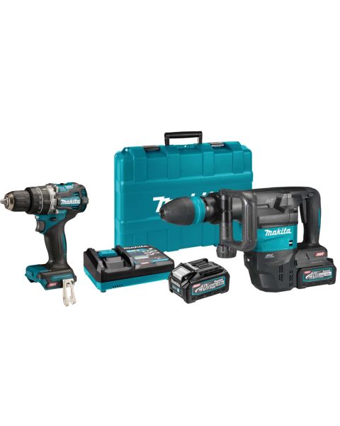 Makita Akumulatorski set SDS-plus bušilica-čekić HM001GM201+ bušilica - odvrtač HP002GZ HM001GM201+HP002GZ