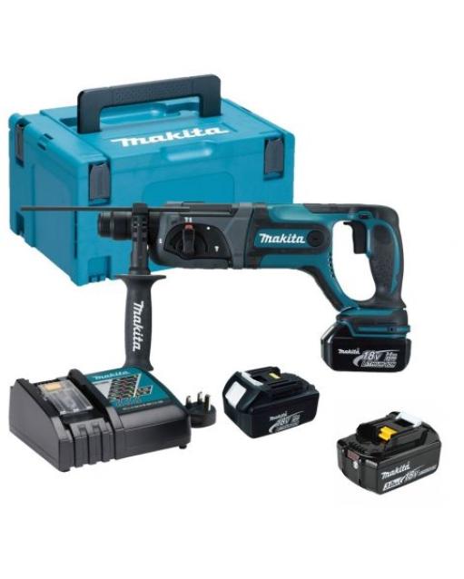 Makita Akumulatorski elektro-pneumatski čekić DHR241RFJ + 2 x akumulator BL1830B 3,0 Ah