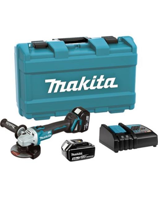 Makita Akumulatorska ugaona brusilica DGA504RFE, 18V 2x3,0Ah, 125mm