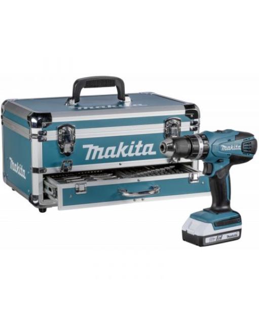 Makita Akumulatorska vibraciona bušilica - odvrtač HP457DWEX4, 2x1,5Ah