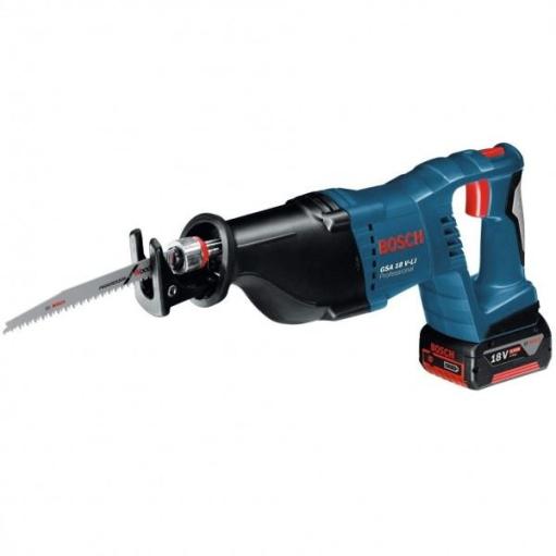 Bosch GSA 18 V-LI akumulatorska univerzalna testera + 6-delni set univerzalnih testera, 2x5.0Ah