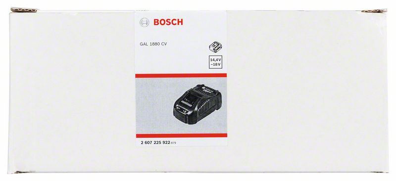 Li-Ion brzi punjač GAL 1880 CV Bosch 2607225922, 14,4 V 18 V; 8,0 A; 230 V, EU