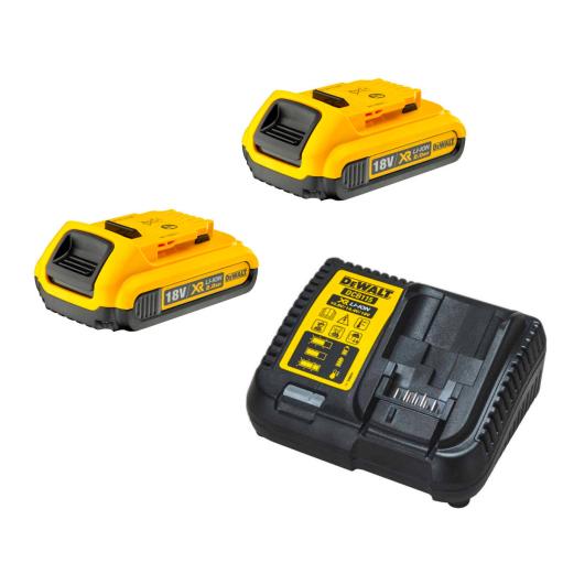 DeWalt DCB115D2 Set punjač 18V XR + baterija 2x2.0Ah