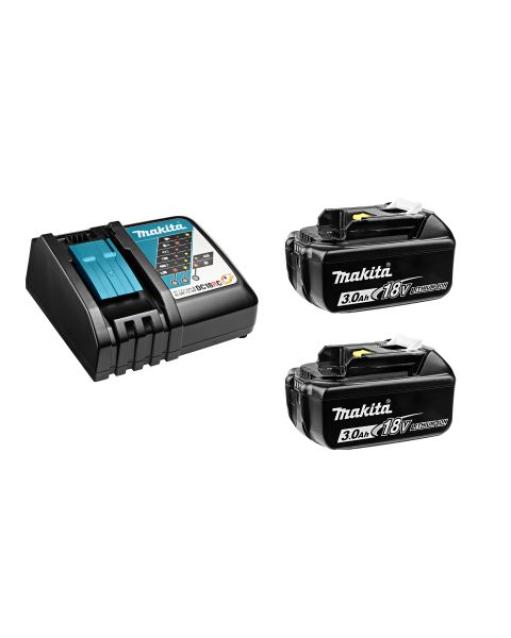 Makita Set 2 x BL1830B akumulator 18V 3,0Ah LXT + punjač DC18RC Makita