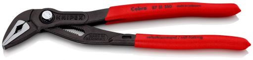 Knipex 87 51 250 Cobra® ES klešta papagaj ekstra tanka 250 mm