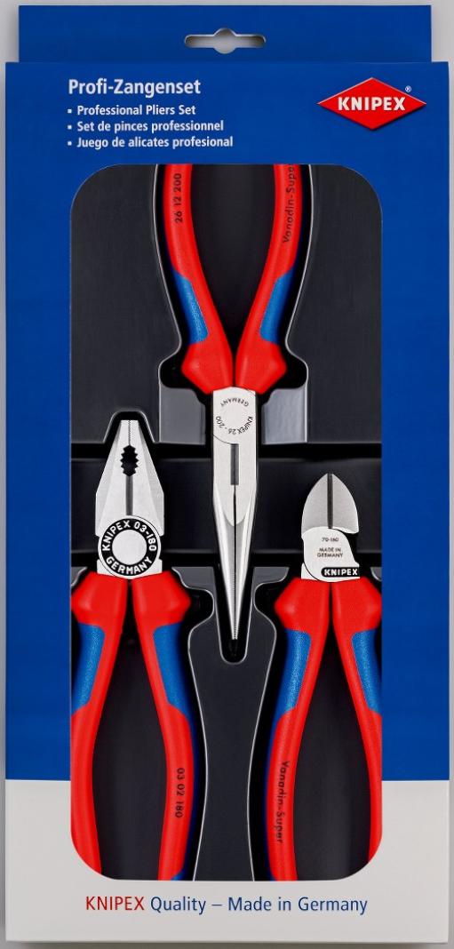 Knipex komplet klešta Assembly set 3 dela 00 20 11