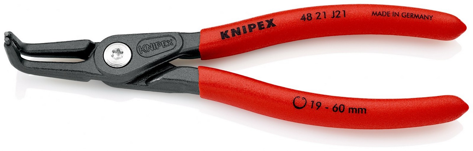Knipex 48 21 J21 Precizna klešta za sigurnosne unutrašnje prstenove 165 mm
