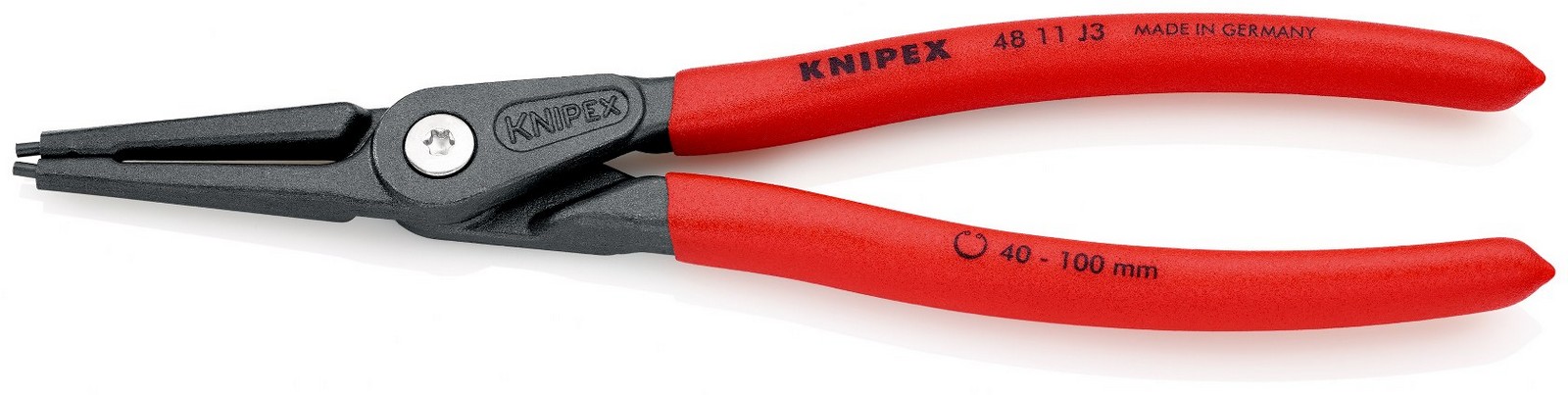Knipex 48 11 J3 Precizna klešta za sigurnosne unutrašnje prstenove 225 mm