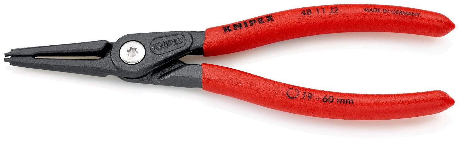 Knipex 48 11 J2 Precizna klešta za sigurnosne unutrašnje prstenove 180 mm